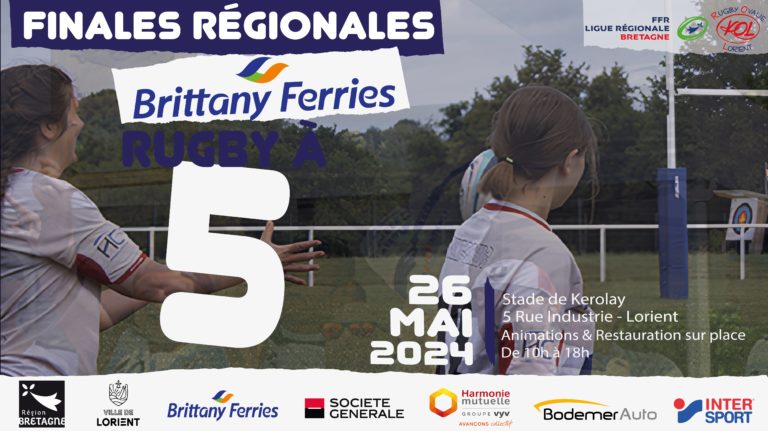 Édition 2024 des Finales Régionales Brittany Ferries de Rugby à 5